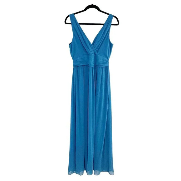 Modcloth | Dresses | Modcloth Blue Sleeveless Maxi Dress Gown Womens ...